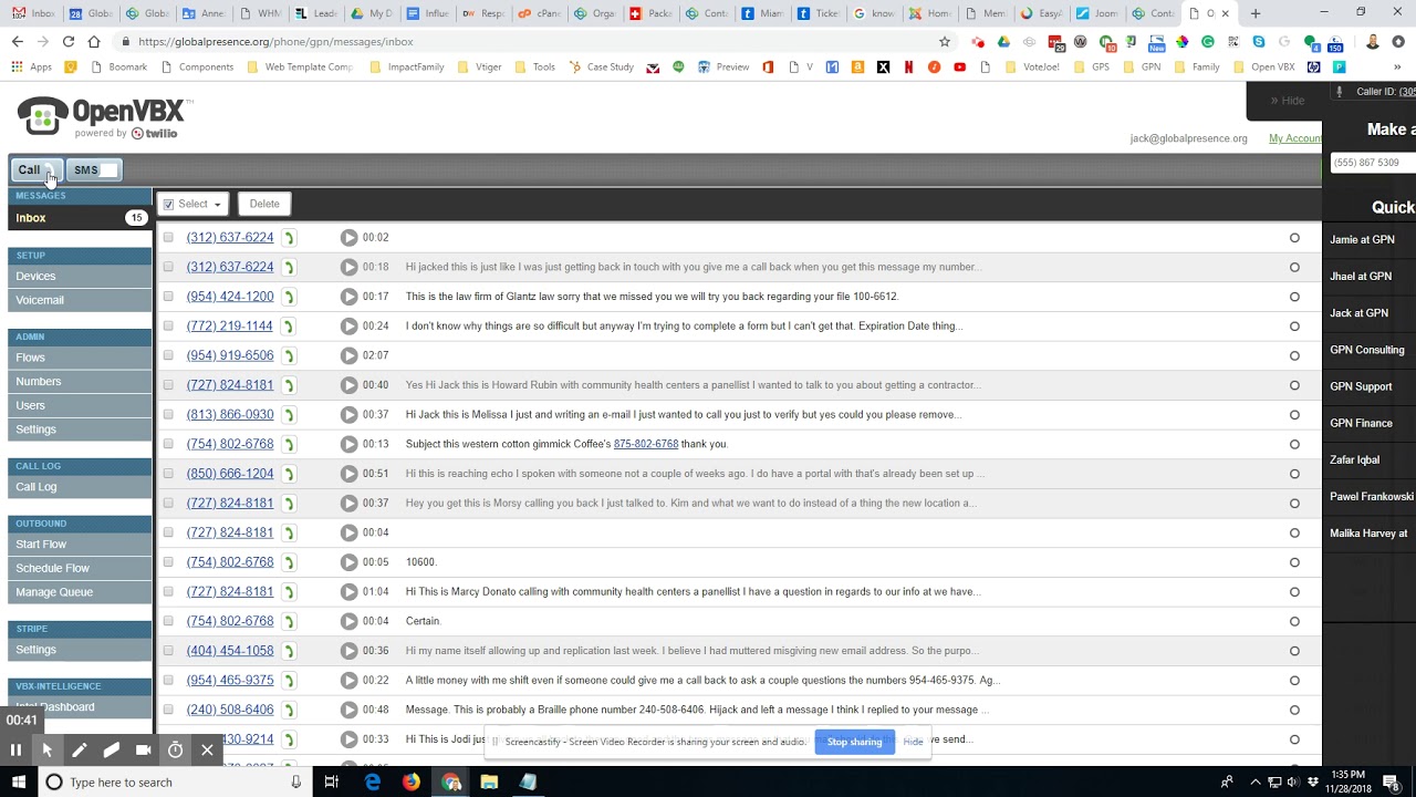 GPN: How Call Using OpenVBX - YouTube