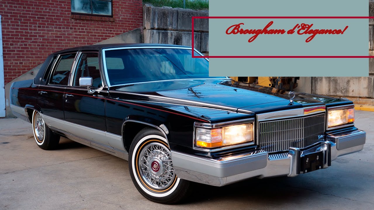 1990 Cadillac Brougham d’Elegance... 67k mi… Triple Black (SOLD) - YouTube