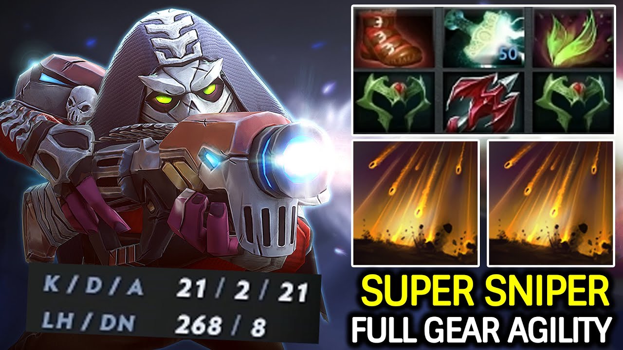 Super Sniper Full Gear Agility Build 2x WRAITH BAND + MJOLLNIR Dota 2 ...