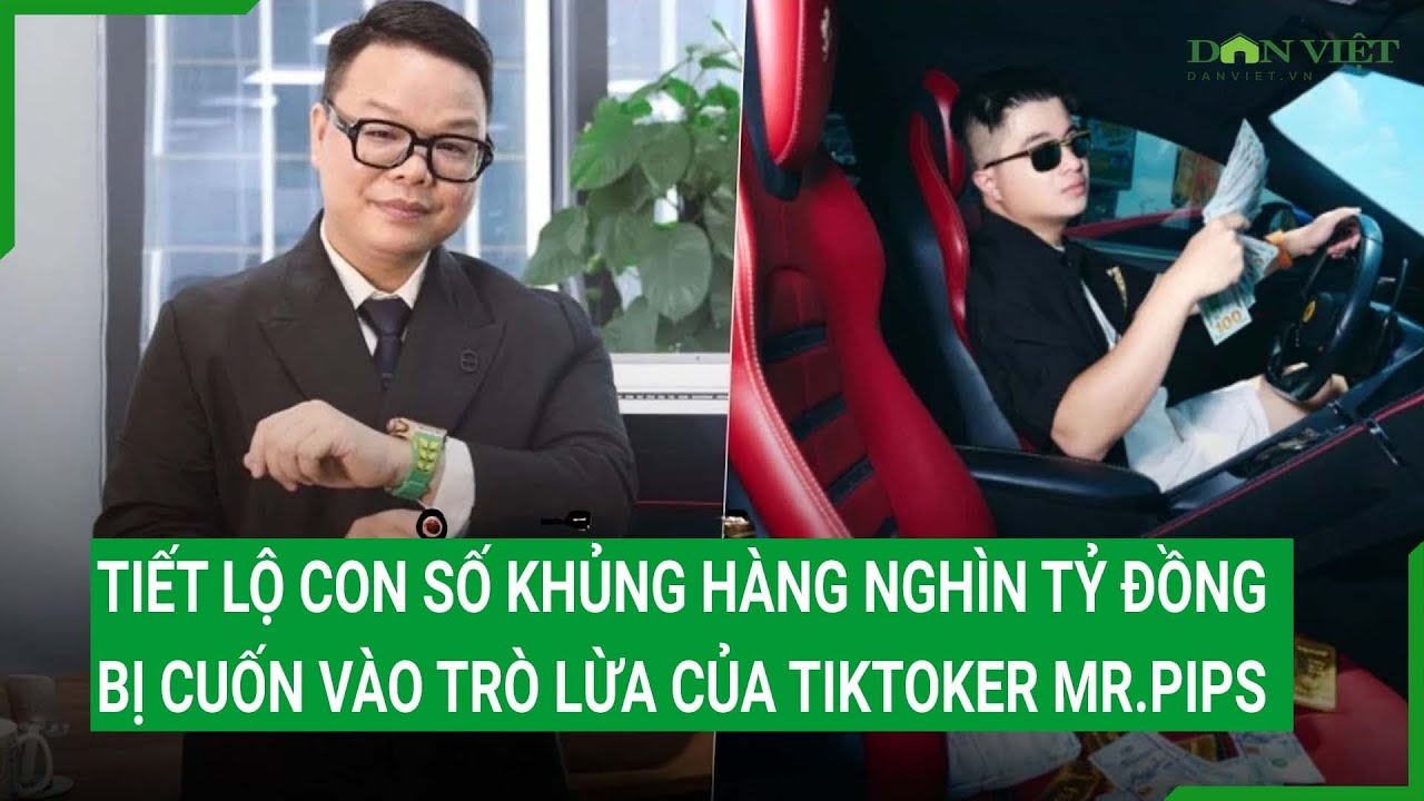 Tiết lộ con số khủng hàng nghìn tỷ đồng bị cuốn vào trò lừa của tiktoker Mr.PIPS - YouTube