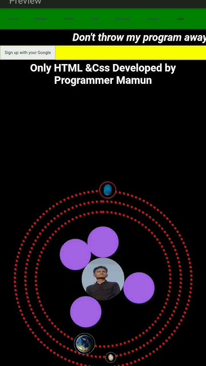 developed merely css and html #html #coding #html5 - YouTube