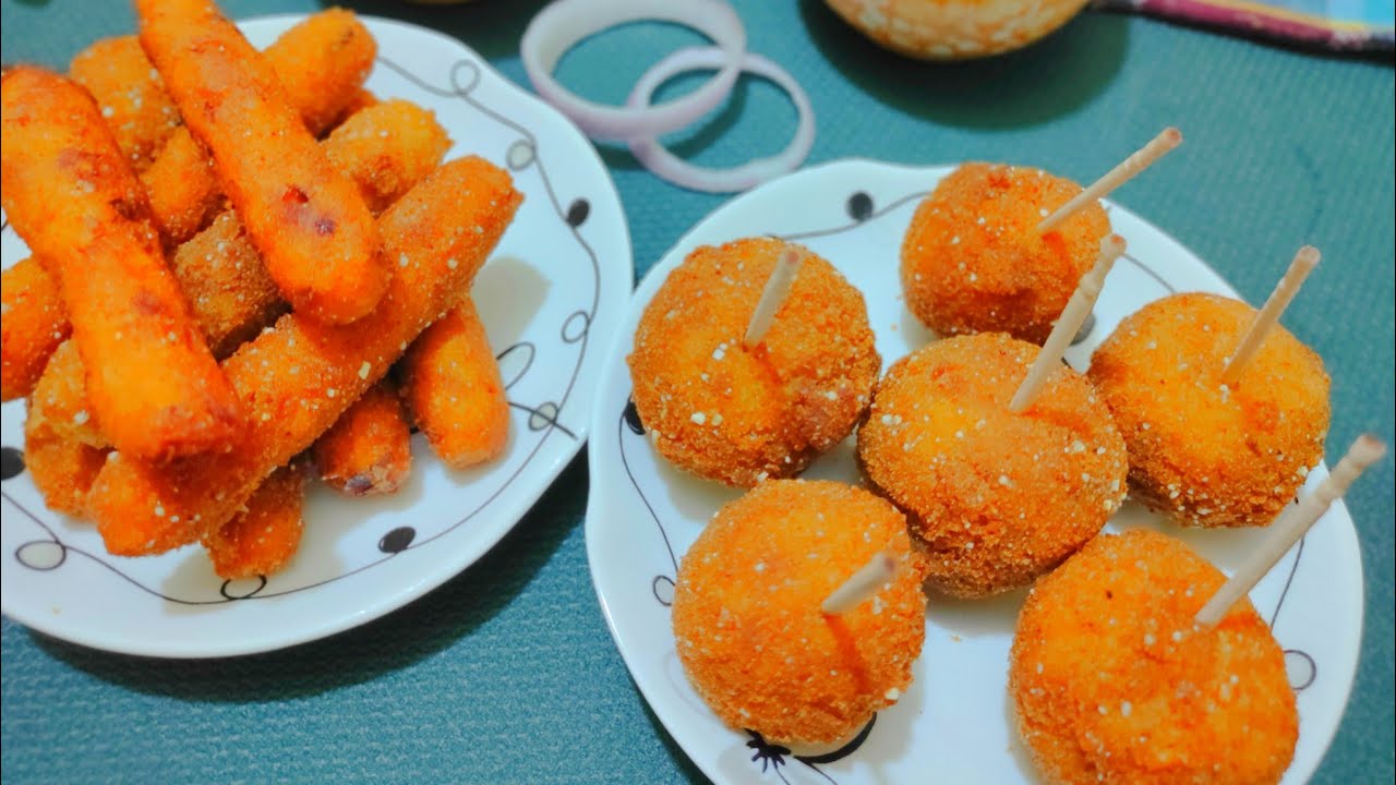 corn finger sticks & corn lollipop| easy party time snacks recipe| veg ...