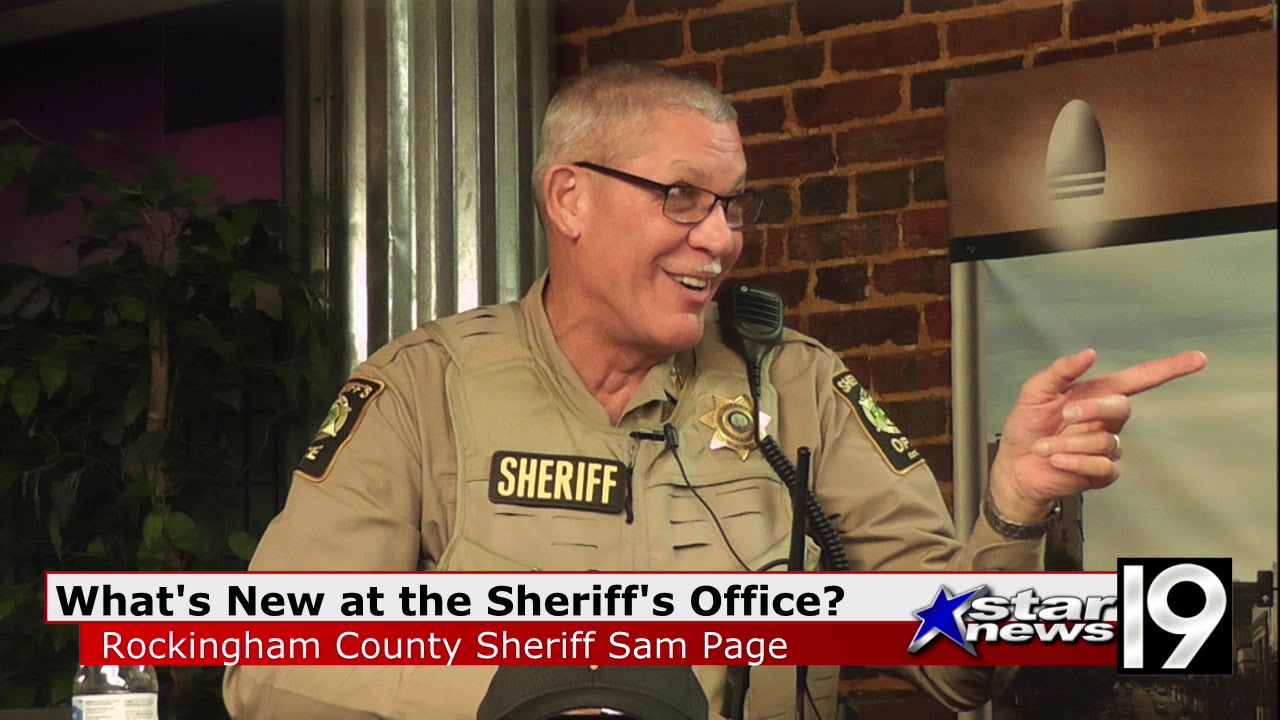WGSR-TV Mark Childrey interviews Rockingham County (NC) Sheriff Sam ...