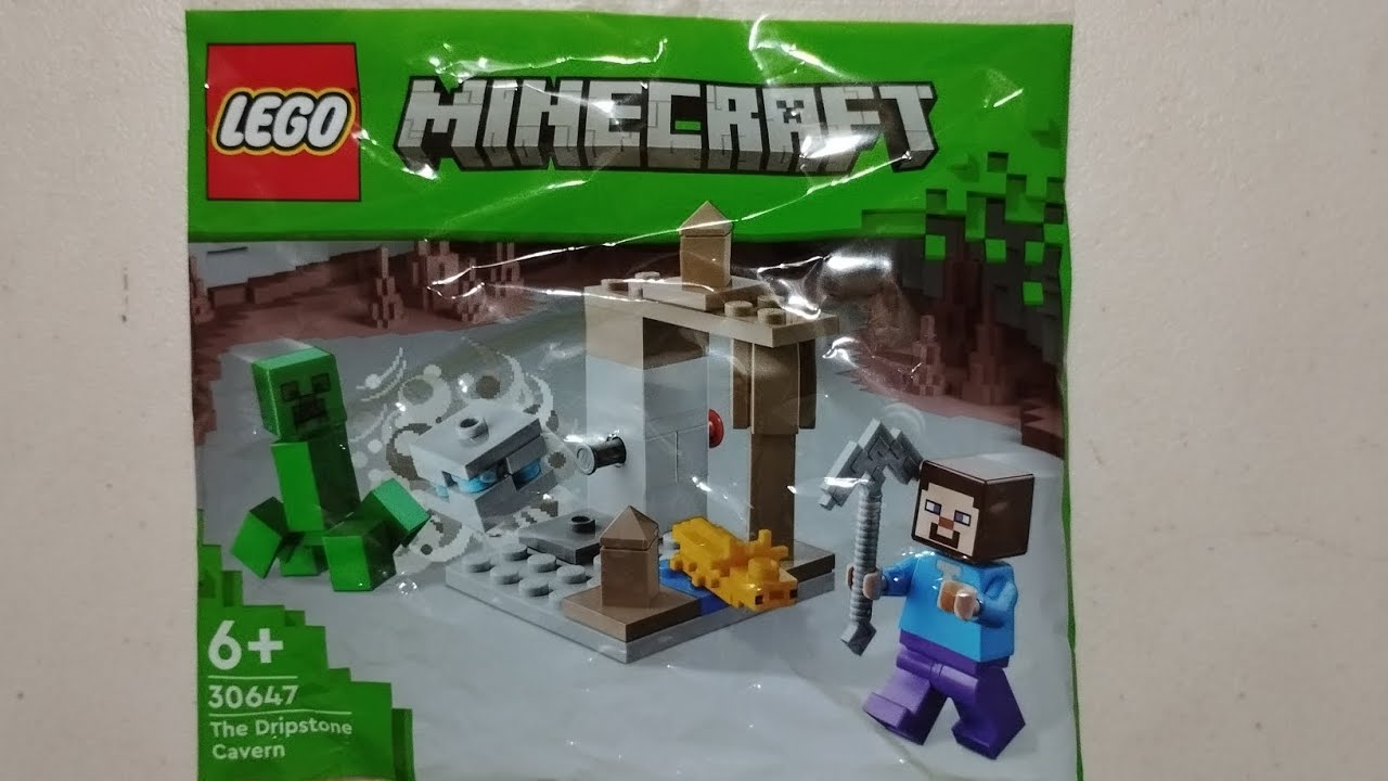 LEGO MINECRAFT マインクラフト 鍾乳洞 #lego #minecraft #30647 - YouTube