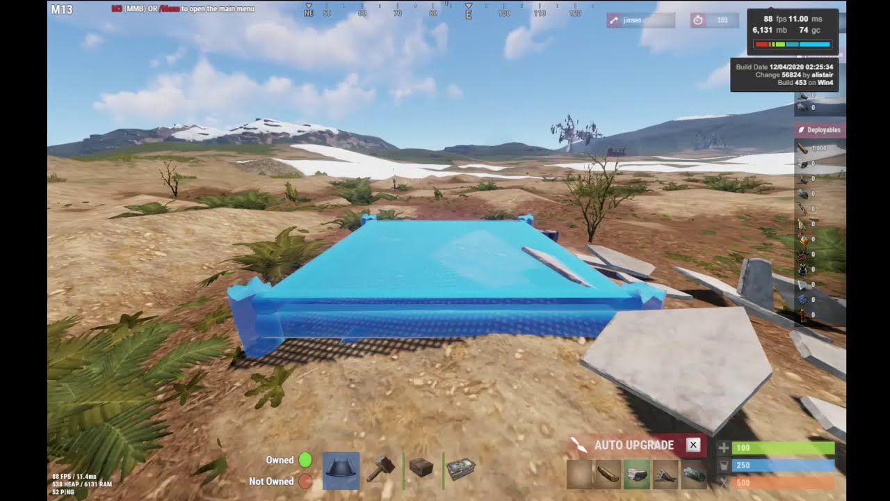 Rust - My 2x2 Core Loot-room and How I expand it throughout the wipe ...