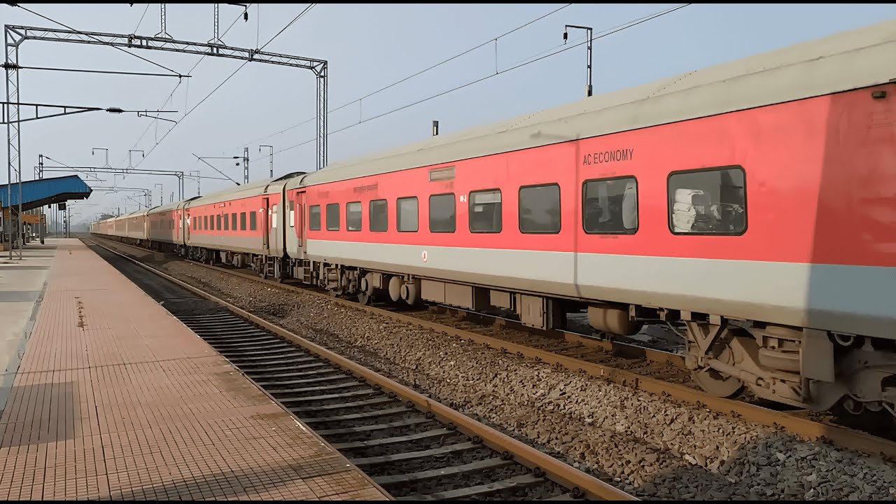 INDIAN High Speed Train Attacks FULL SPEED Ahead! Super Fast Experss Train - YouTube