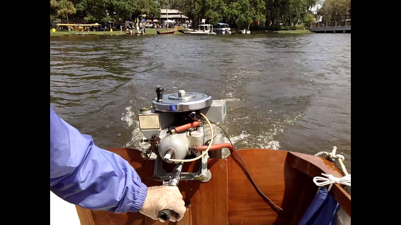 1915 Evinrude Antique Row Boat Motor - YouTube
