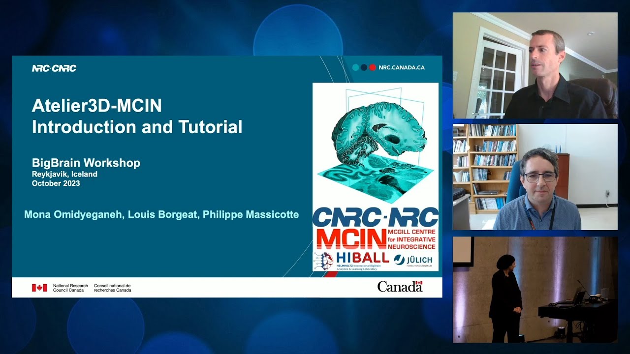 7th BigBrain Workshop Day 1 Atelier3D - YouTube