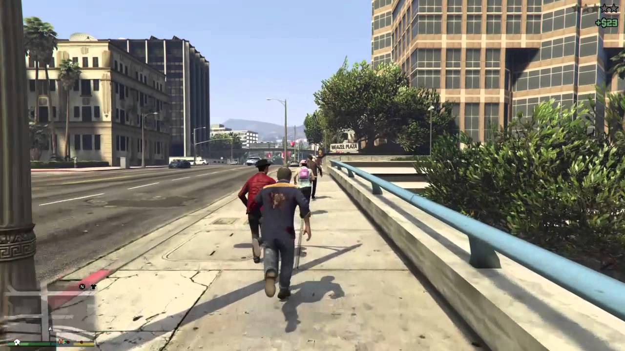 Old Lady Punch GTAV - YouTube