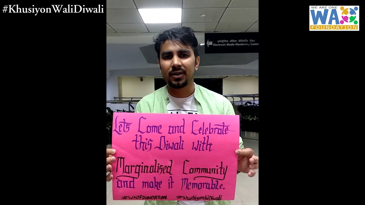 Tarun Ghai with #KhushiyonWaliDiwali || WAO Foundation - YouTube