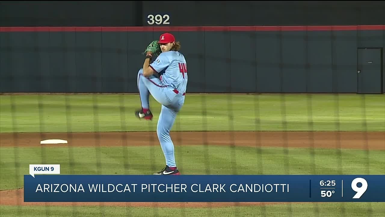Arizona Wildcat pitcher Clark Candiotti - YouTube