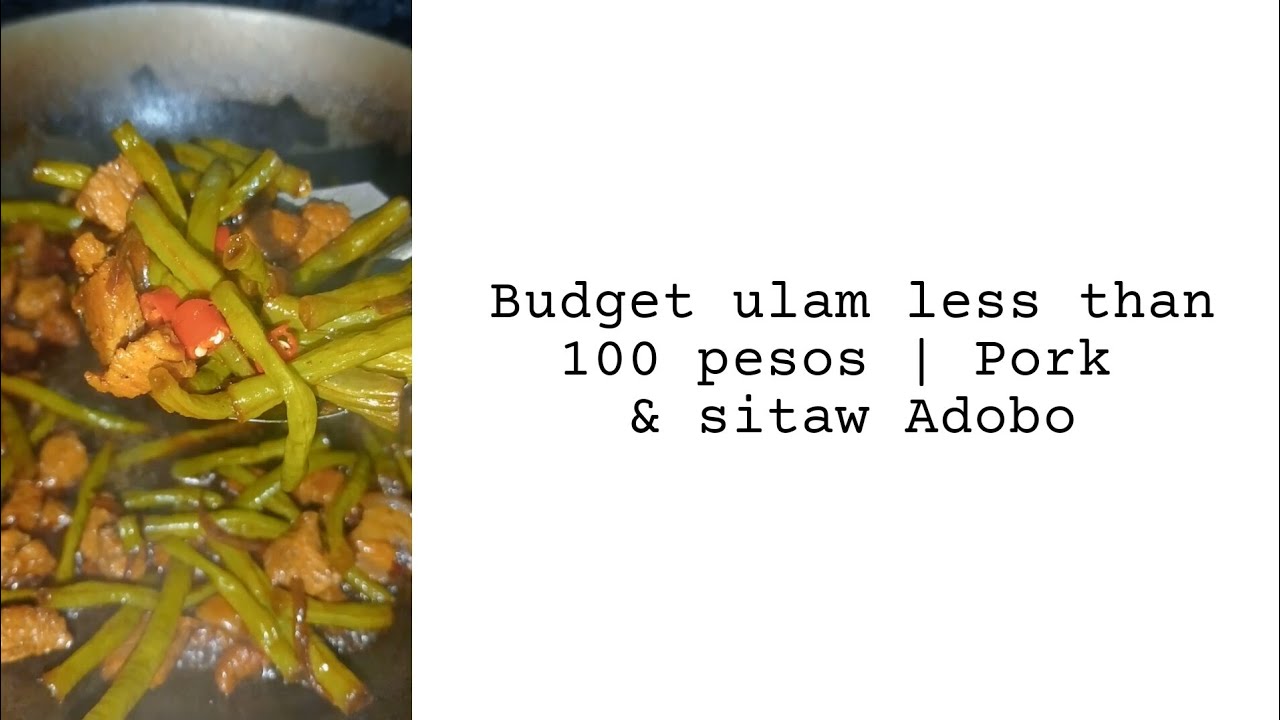 BUDGET MEAL ULAM LESS THAN 100 PESOS ONLY 😫🤤 - YouTube