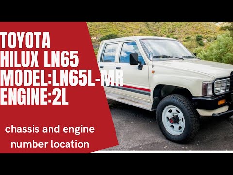 1985 Toyota Hilux LN65 model,2L engine Chassis and engine number ...
