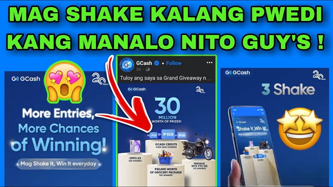 PAANO SUMALI SA GRAND GIVEAWAY NG GCASH 20 YEARS ANNIVERSARY | SHAKE ...
