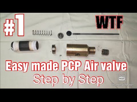 Homemade PCP or airGUn air valve easy step by step - YouTube