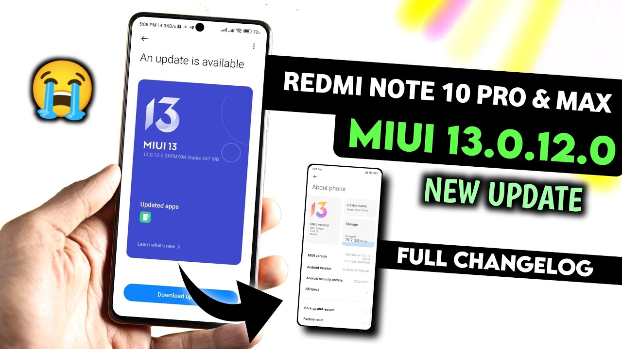 Redmi Note 10 Pro MIUI 13.0.12.0 Update Full Changelog | Redmi Note 10 ...
