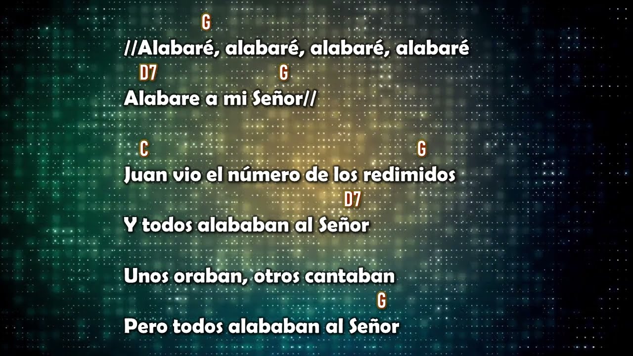 🎸CORO CRISTIANO - ALABARE, ALABARE (Acordes para guitarra acústica ...