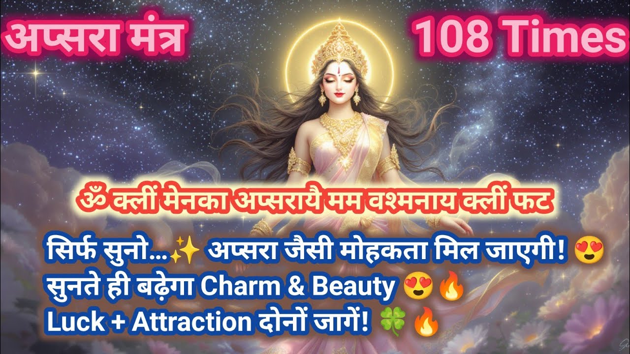 Apsara Menaka 108 Times Mantra for Beauty, Attraction & Wish ...