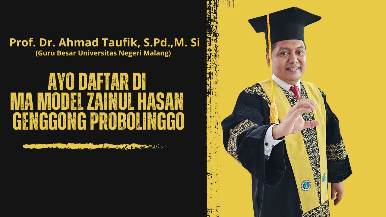 PROFESOR INI MEREKOMENDASIKAN MASUK MA MODEL ZAINUL HASAN GENGGONG ...