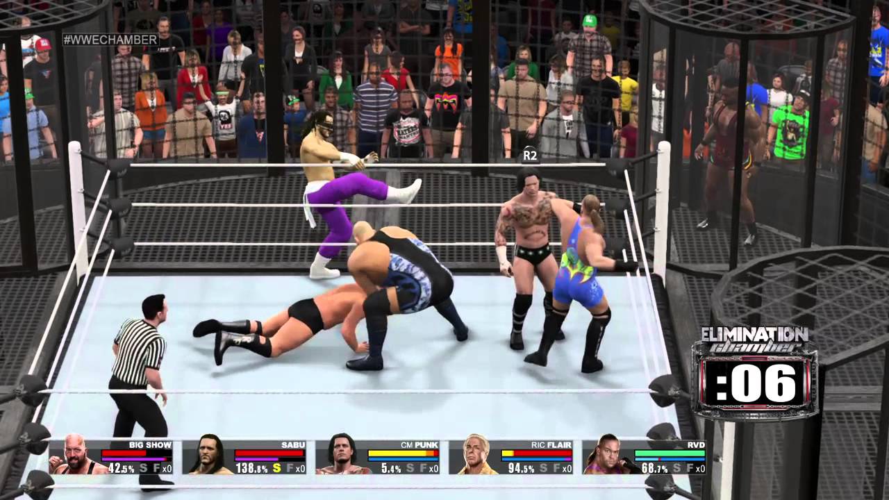Ecw elimination chamber - YouTube