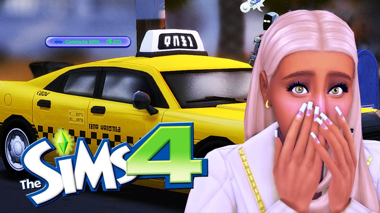 TAXIS AND BURGLARS TAKE OVER THE SIMS 4! (SimCity Transport/City Taxi ...