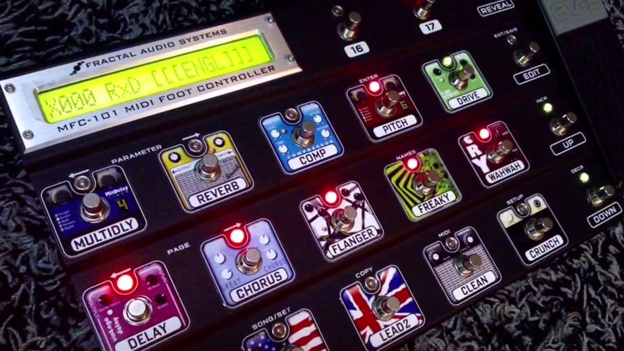 Stomplabel Labels for mfc 101 Fractal Audio and others - YouTube