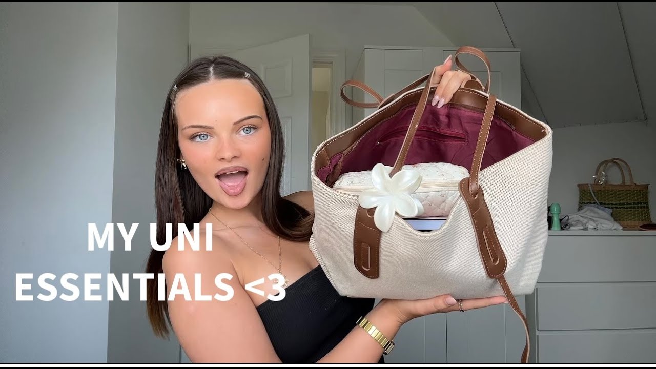 What To Pack In Your Uni / Sixth Form Bag - YouTube