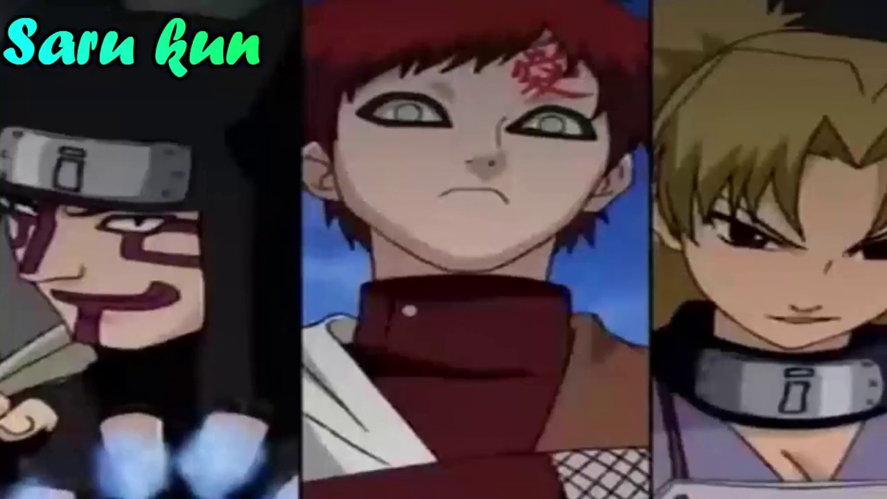 Gaara, Temari y Kankuro salvan a los Genin de la hoja. (Capitulo 125 de ...
