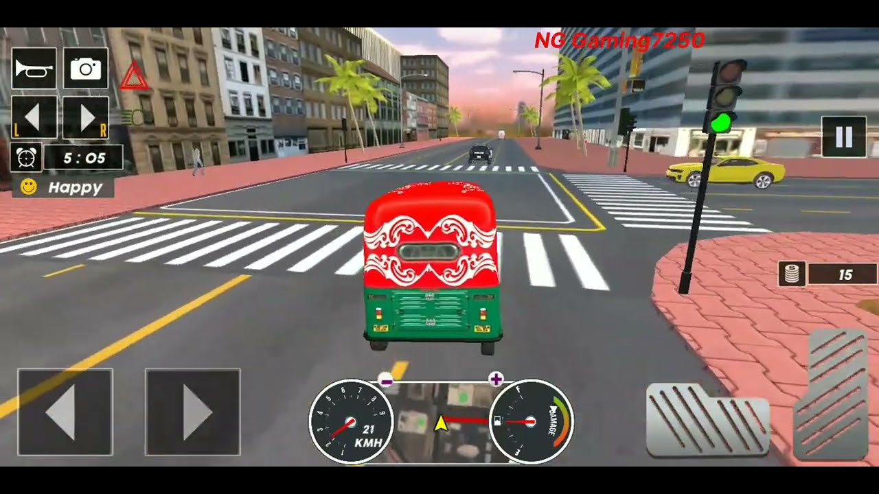 Tuk tak Auto🚘🤠Rickshaw Game Player Video Satisfying Mobile #viralvideo ...