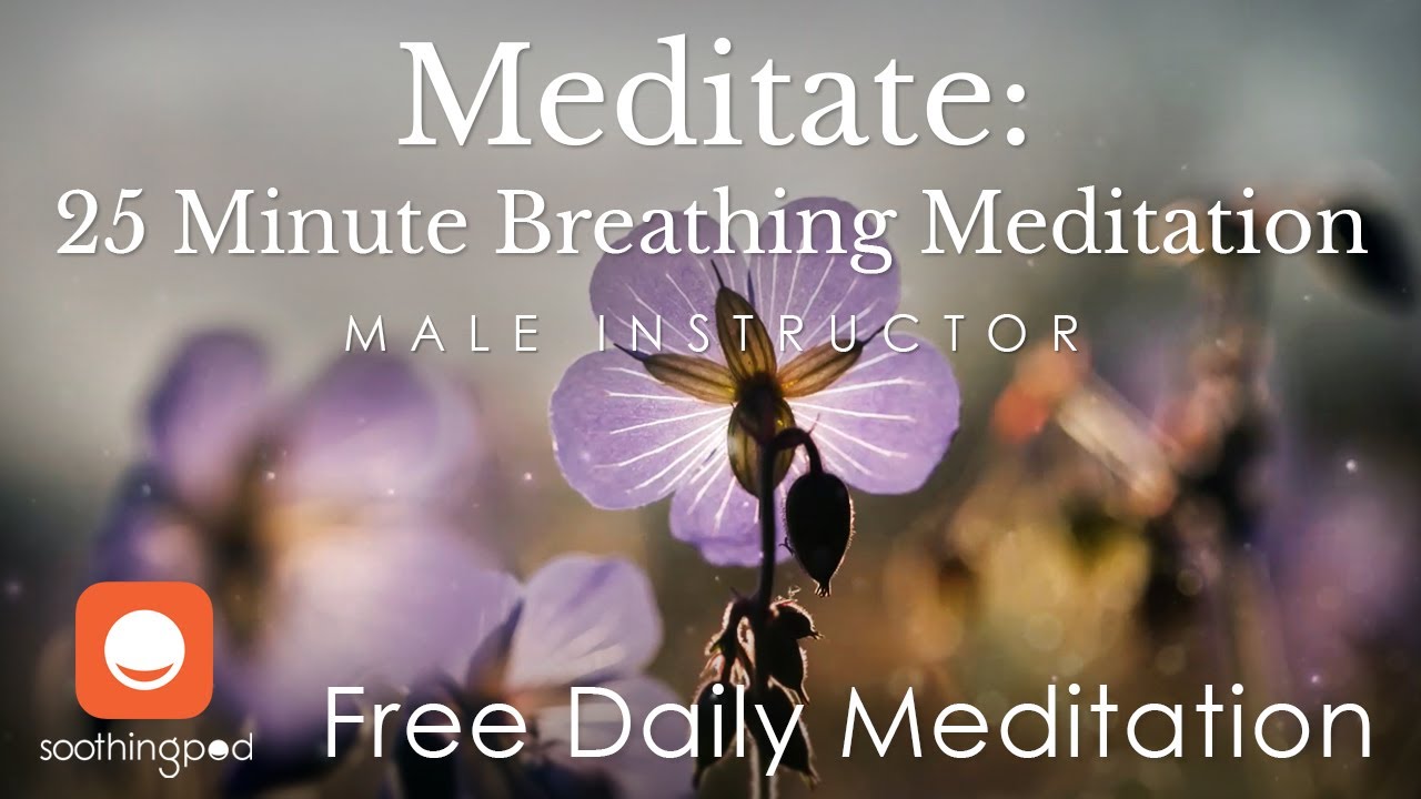 Breathing Meditation | 💚 25 Minute Breath Meditation | Mindfulness ...
