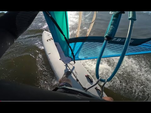 Windsurfing Mistral Equipe II XR Bath Creek NC November 9 '24 - YouTube
