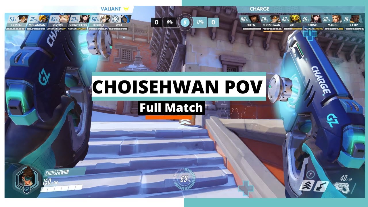 CHOISEHWAN POV | Tracer, Pharah & Soldier76 | Guangzhou Charge vs L.A Valiant | OWL 2021 Week 18 ...