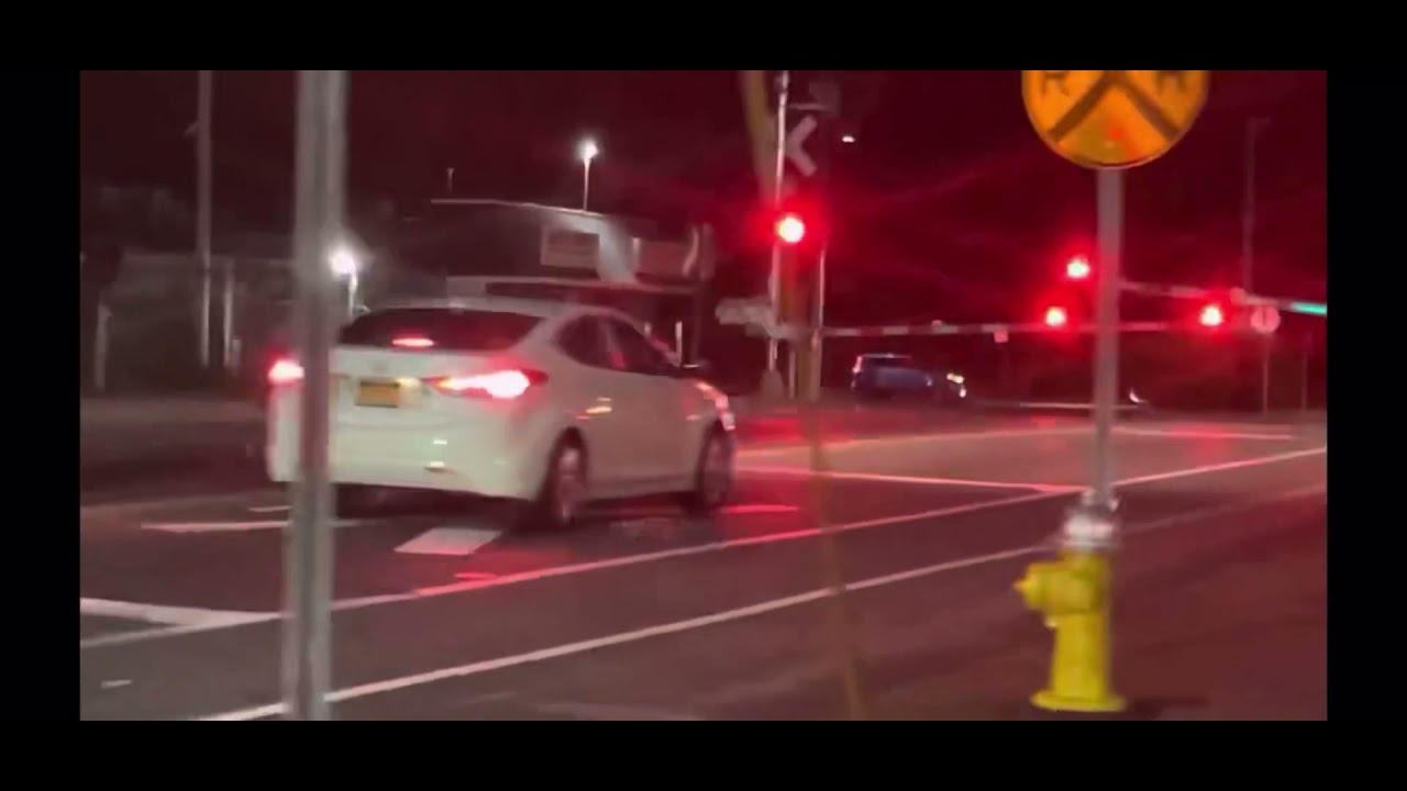 LIRR DM30AC Train Engine 506 with K5LL Horn Passing at Mastic from Penn ...