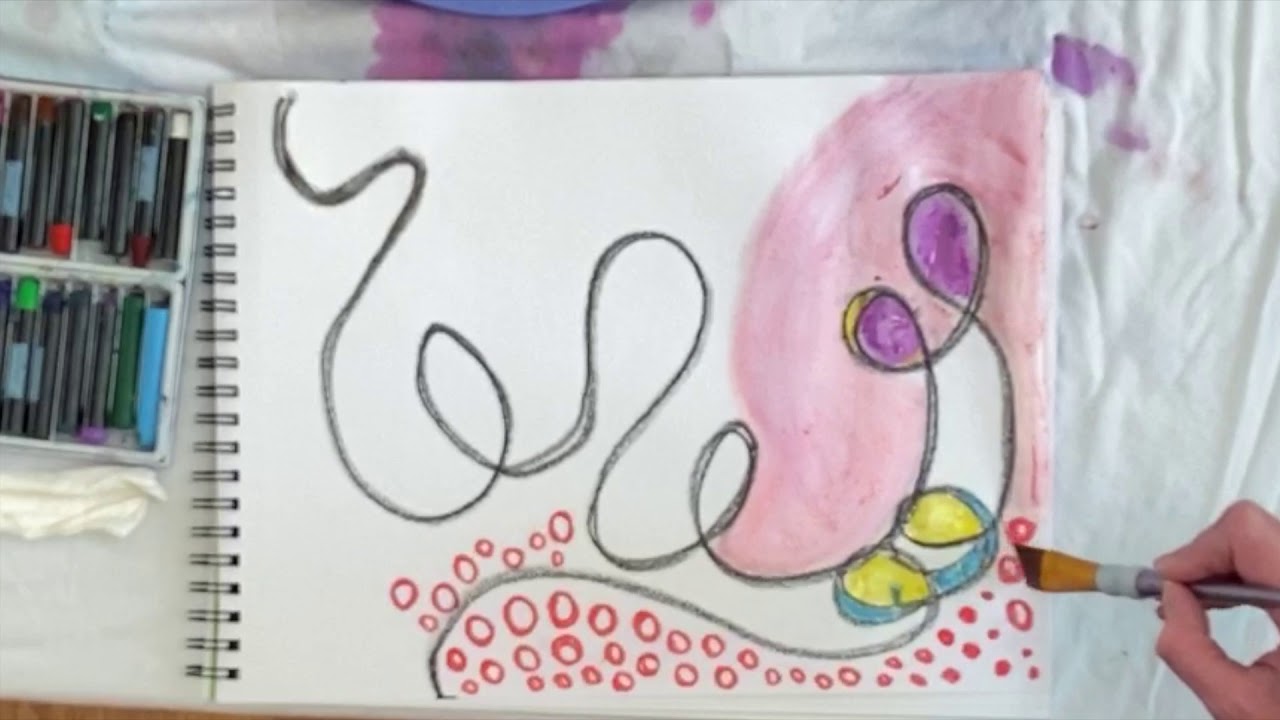 Art Journal Tutorial - Drawing Your Feelings - YouTube