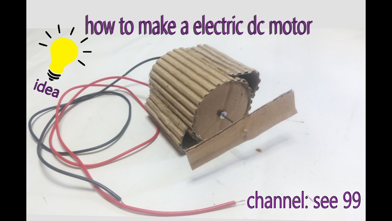 How to make a electric dc motor amazing ideas (DIY) - YouTube