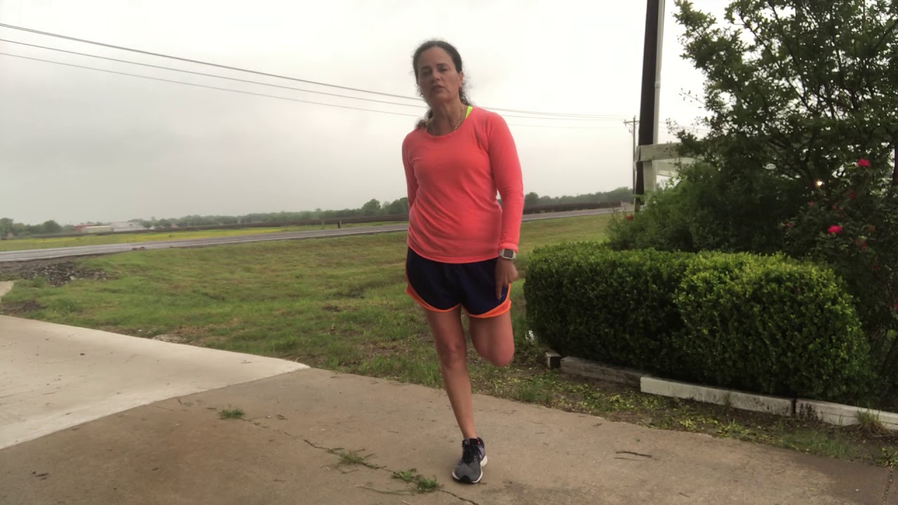 Standing stretches after walking or running - YouTube
