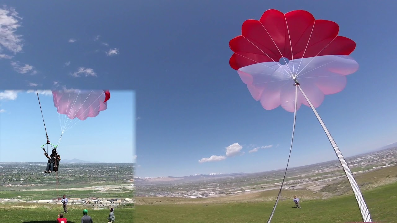 Reserve Parachute Throw - Paragliding - Point of the Mountain, Utah ...