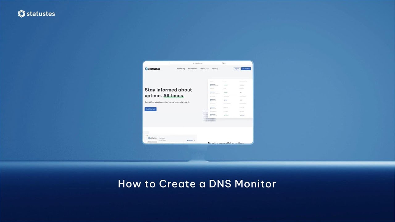 How to Create a DNS Monitor: Step by Step Guide - YouTube