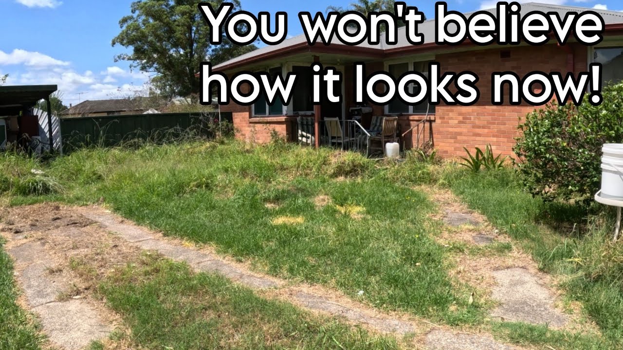 We gave this family their yard back! UGLY YARD RESTORED! - YouTube