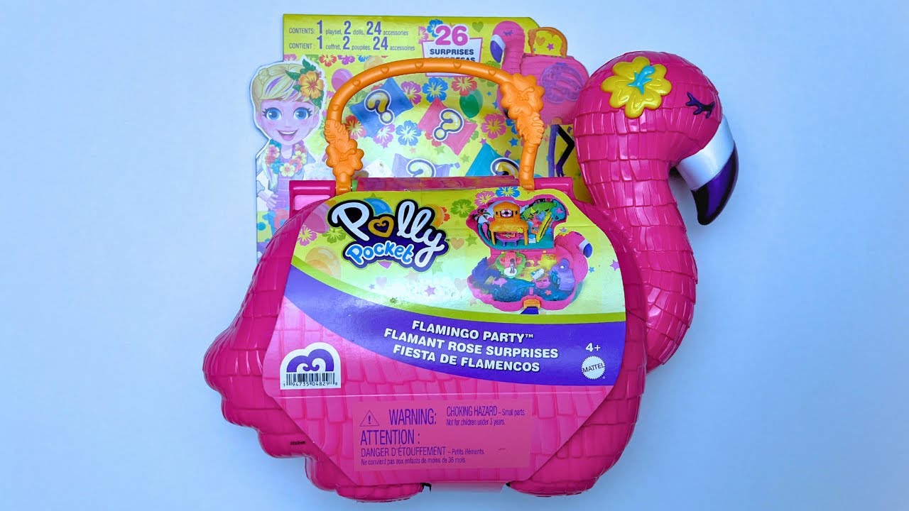 Polly Pocket Flamingo 26 Surprizes Asmr unpacking - NO talking - YouTube