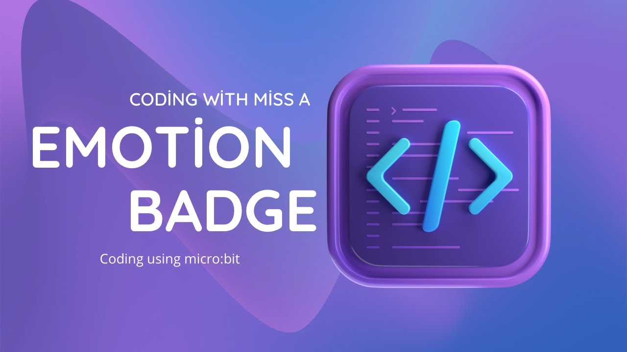 How to create an emotion badge code using micro:bit. - YouTube