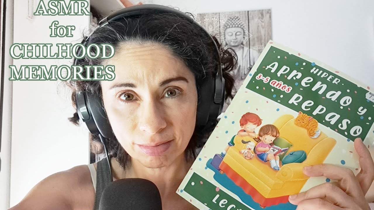 ASMR in ENGLISH and SPANISH Learning Children Book, Words and Colours ...