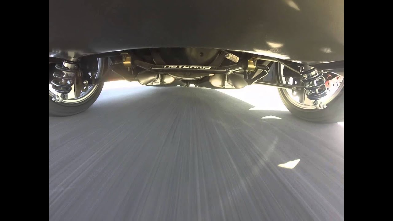 68 Firebird Autocross Ridetech rear suspension action. - YouTube