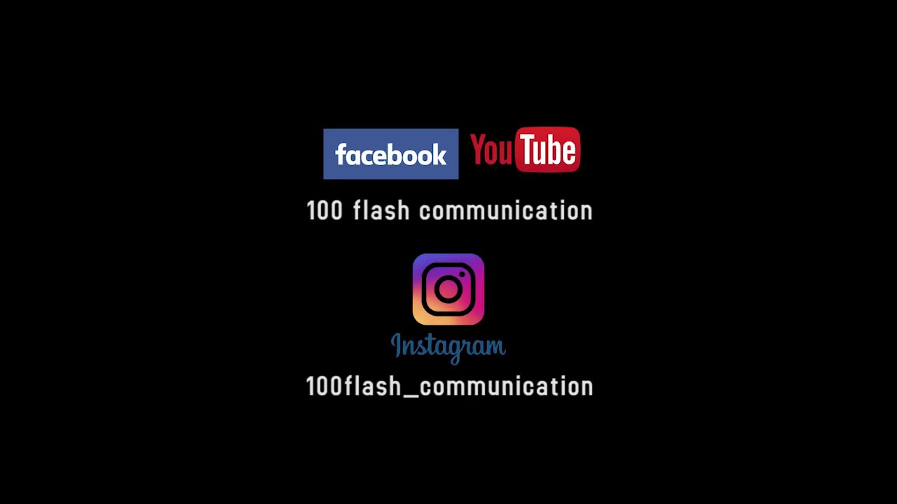 100 flash communication présentation - YouTube