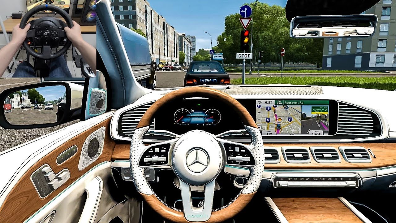 City Car Driving - 2022 Mercedes Maybach GLS 600 [Steering Wheel ...