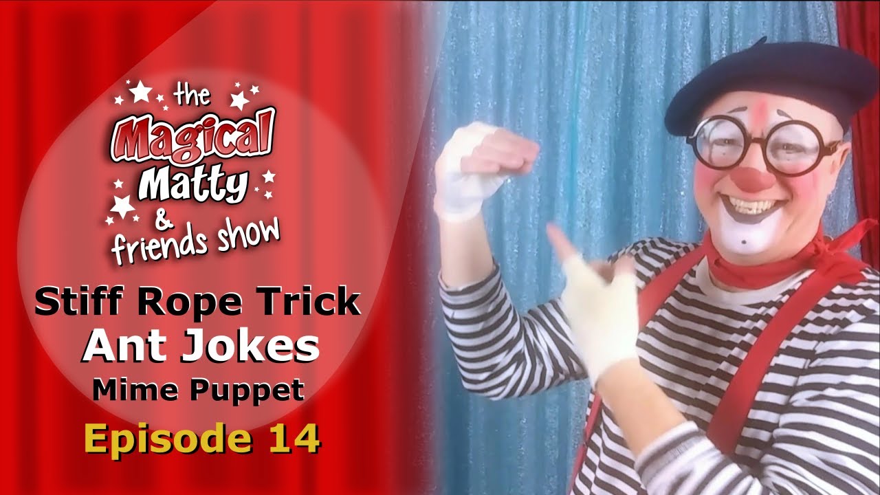 14: Magic Stiff Rope Trick | Funny Ant Jokes | Mime Puppet - YouTube