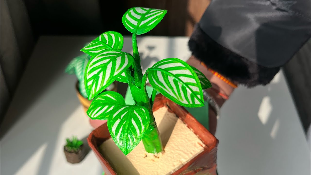 How to make Artificial Plant’s 🪴at home | DIY fake plants #crafts #diy ...