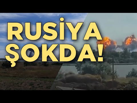TƏCİLİ! RUSLAR TƏŞVİŞDƏ! UKRAYNA ORDUSU RUSİYANIN KRIMDAKI QƏRƏRGAHINI VURDU!