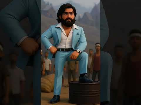 Ram Charan 3D cartoon 3D image #ramcharan #kgf #kgf2 yesh 3d image # ...