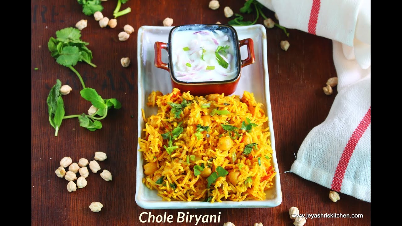 Chole Biryani recipe, Chana Biryani - YouTube